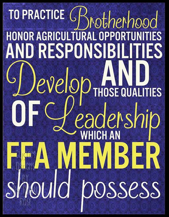 FFA Members Why are We Here? — Introduction – Perennial Educator